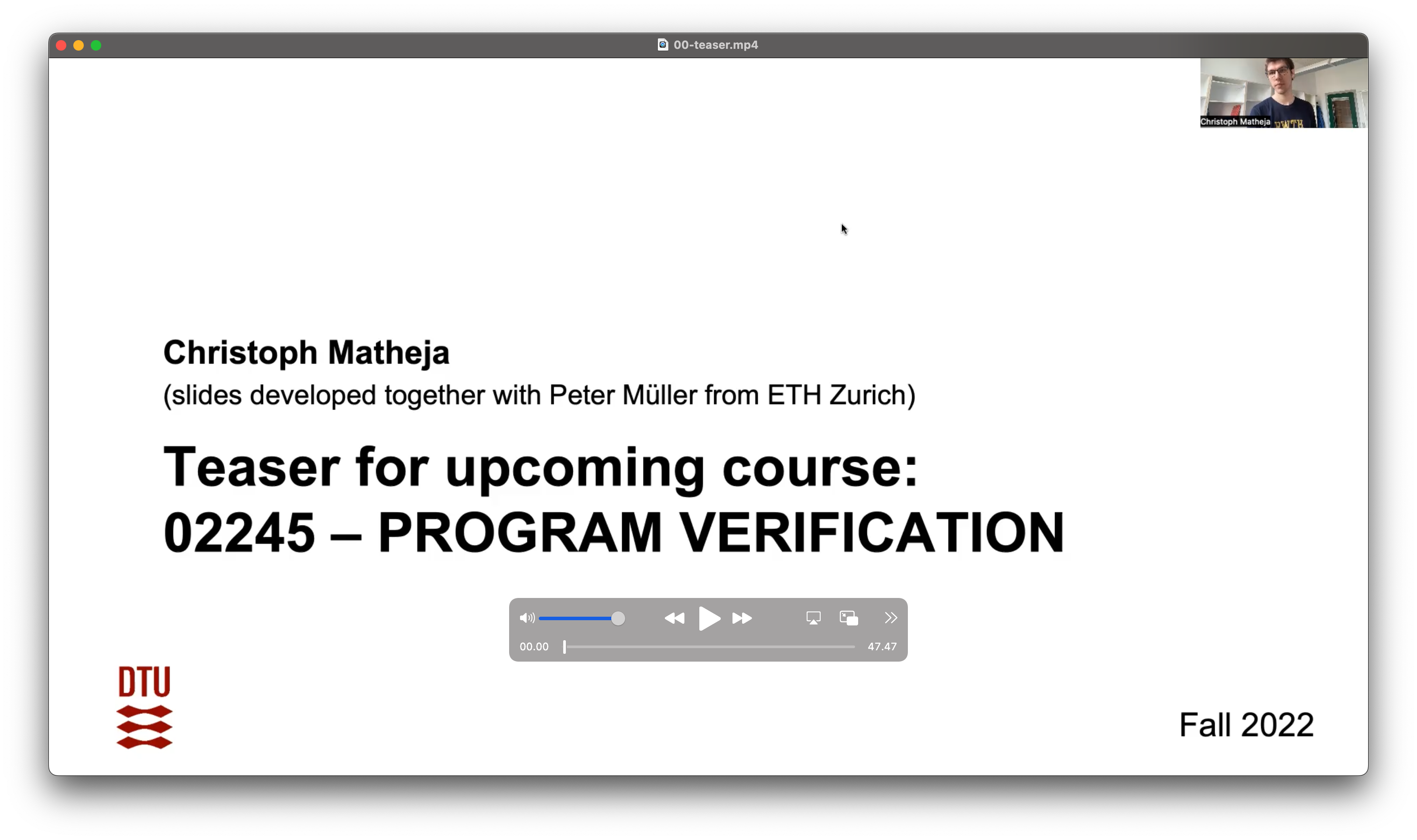 General Information 02245 Program Verification General Information 02245 Program Verification